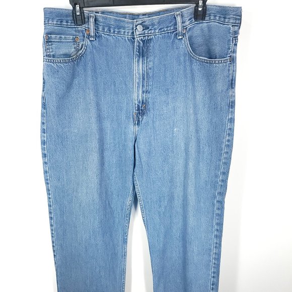 Levi's | Jeans | Levis 55 Denim Jeans Mens 42x30 Blue Distressed ...